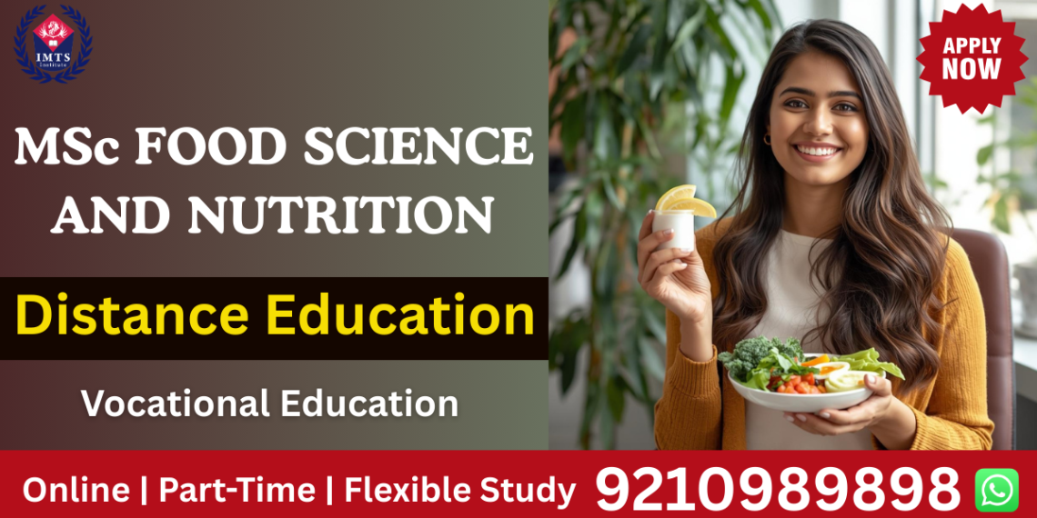 MSc Food Science Nutrition Distance Education Admission 2026 ...